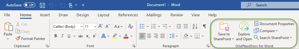 Save to SharePoint from Microsoft Office
