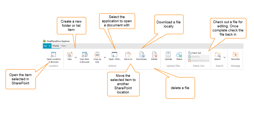 OnePlaceDocs Explorer