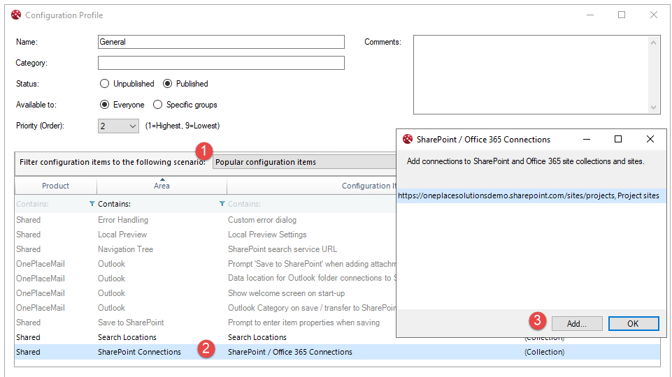 Configure Configuration Profile