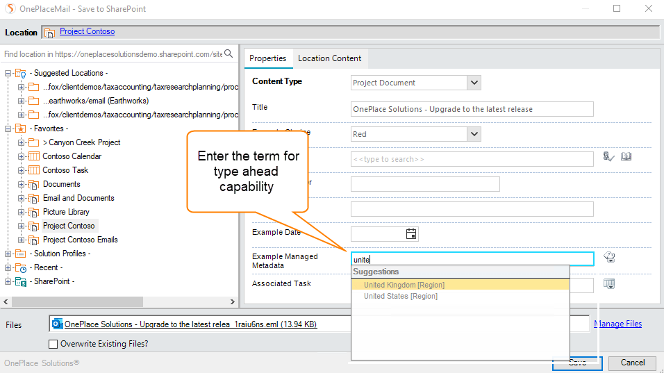 Content types & columns
